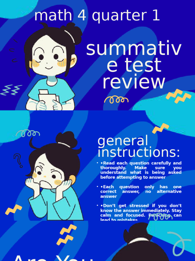 Math 4 Q1-Summative | PDF | Triangle | Rectangle