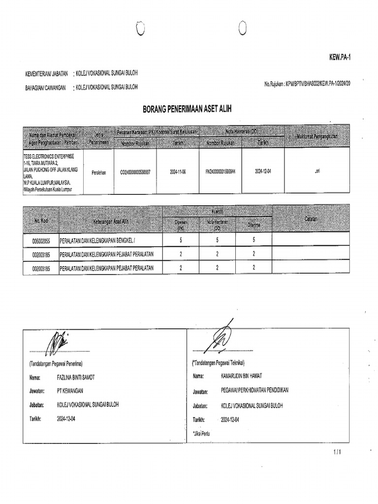 Kew - PA-1 P63 2024 | PDF