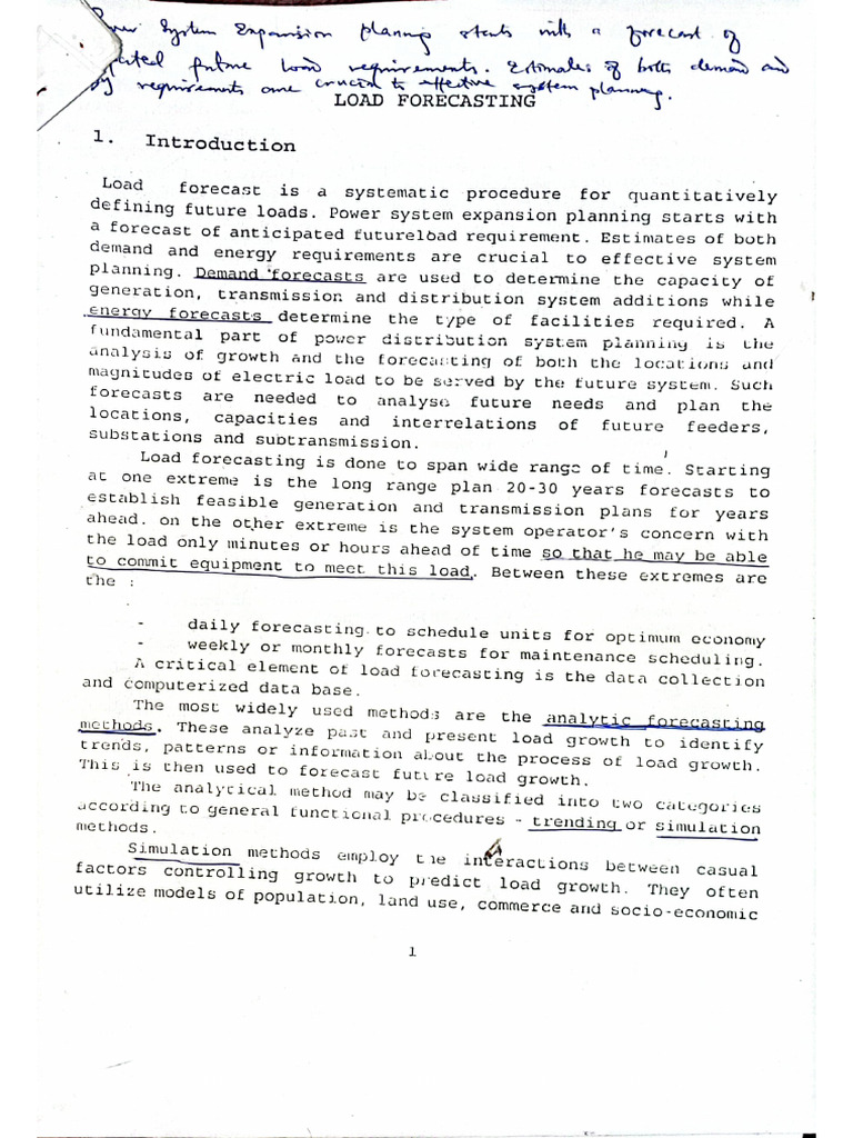 Load Forecasting | PDF