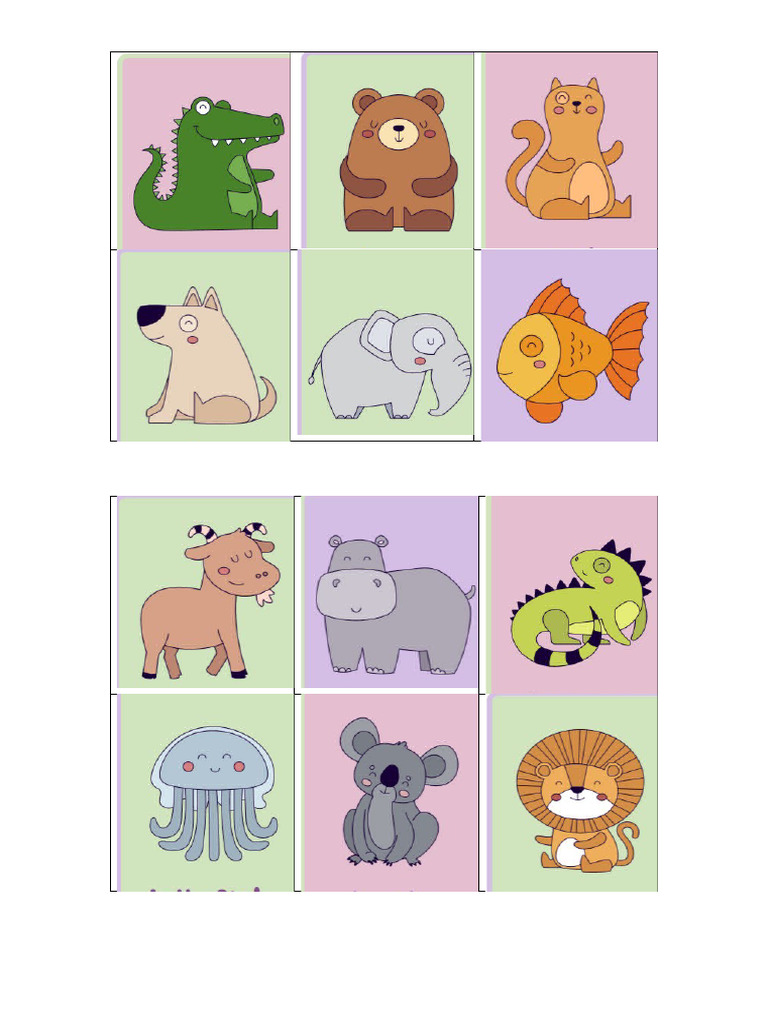 Bingo Animals | PDF