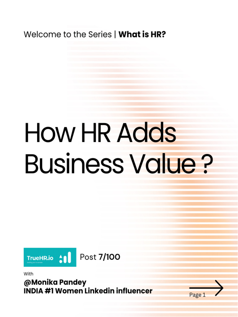How HR Adds Business Value | PDF