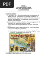 Writing and City Life Class11 Notes | PDF