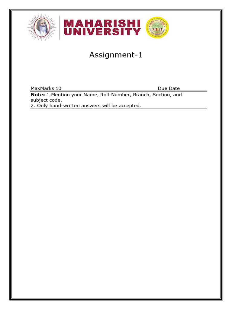 Assignment-1 (Computer Network) Mca III Sem | PDF