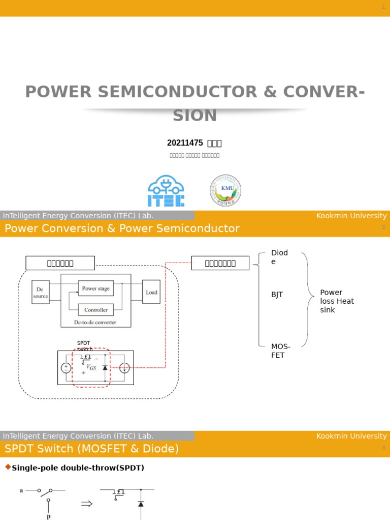 (1주차) Power Conversion and Semiconductor | PDF | Mosfet | Field Effect ...