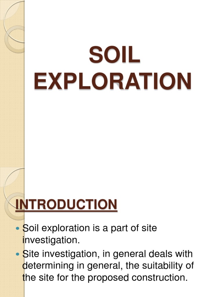 Soil Exploration Methods and Importance | PDF | Deep Foundation | Soil