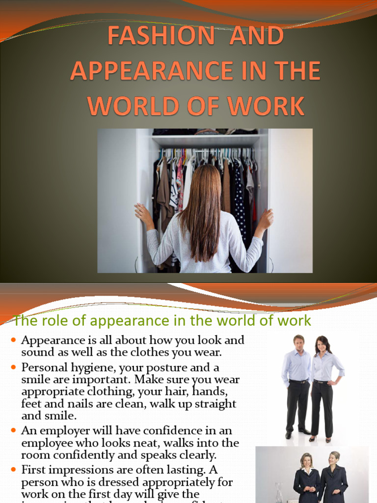 Importance of Workplace Appearance | PDF | Clothing | Blouse