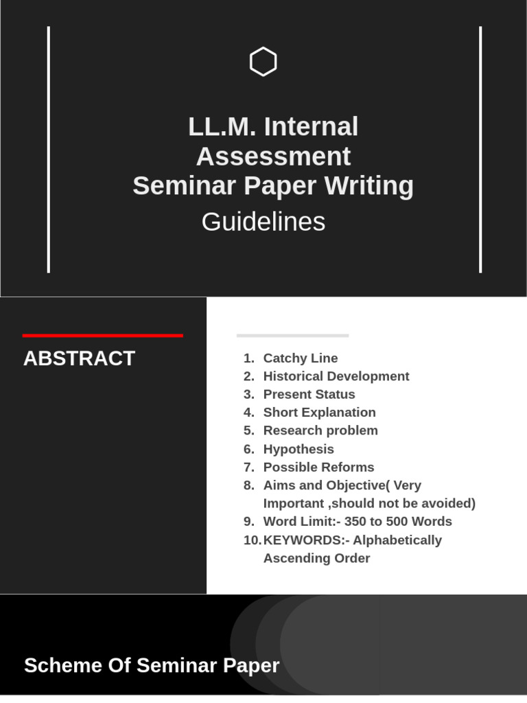 LL.M. Seminar Paper Writing Guide | PDF