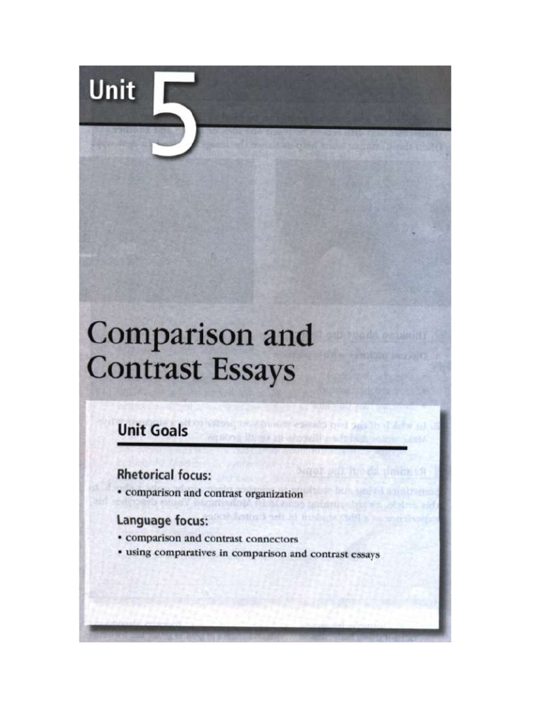 6-Comparison and Contrast Essay | PDF