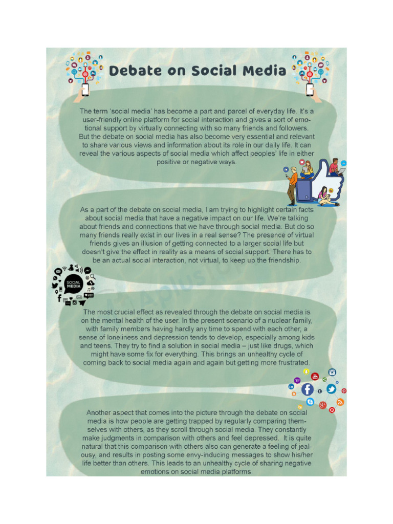 Debate On Social Media | PDF