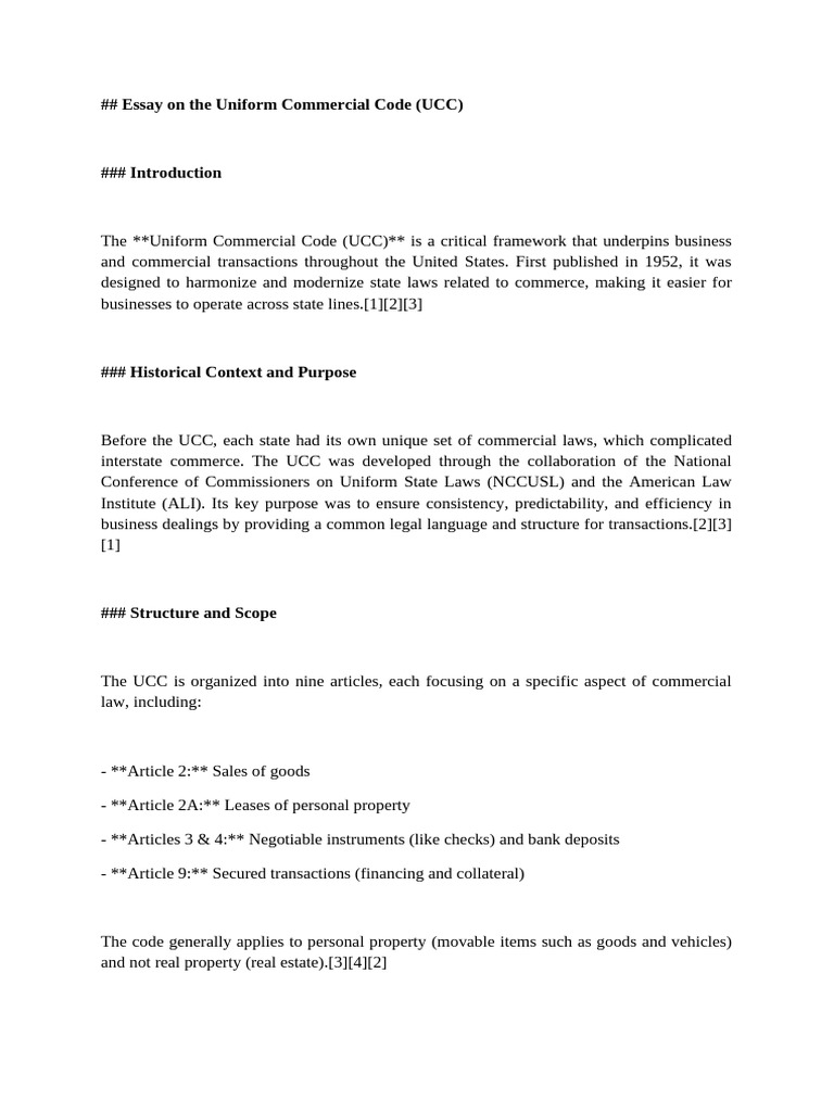 UCC 1-103 Explained: Key Insights | PDF | Uniform Commercial Code ...