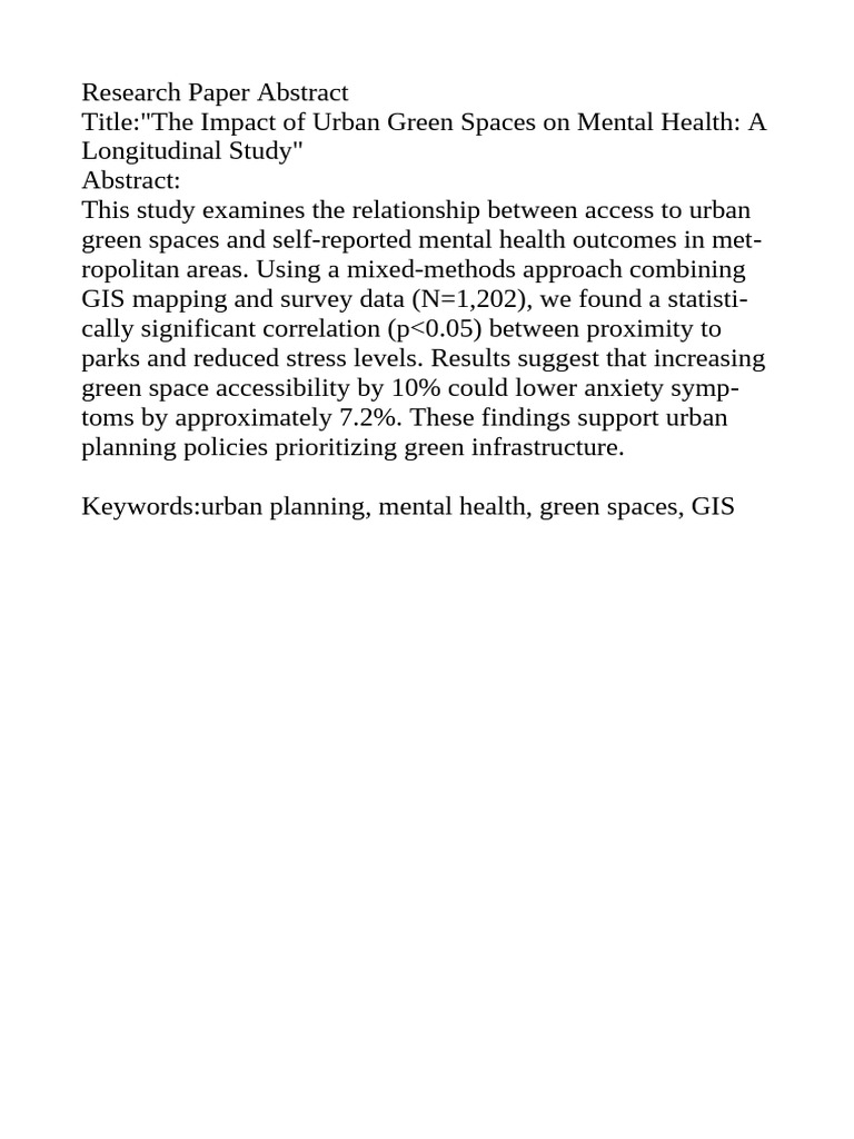 Research Paper Abstract | PDF
