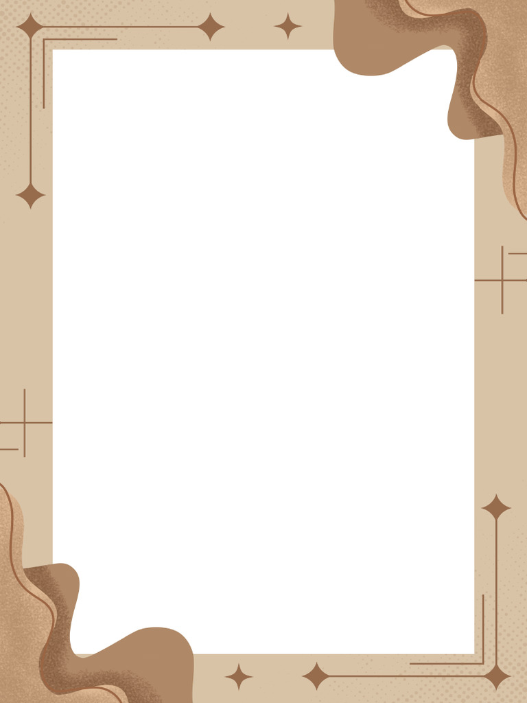 Beige and Brown Simple Page Border | PDF