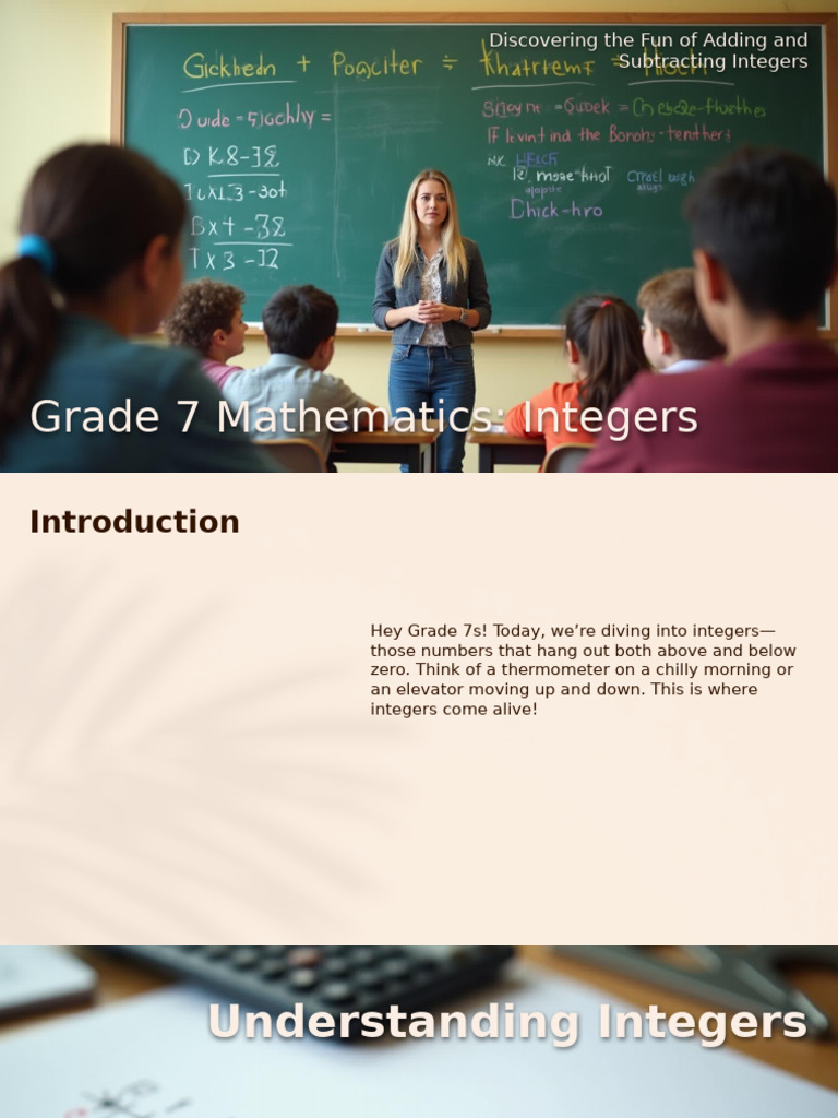 Grade 7 Mathematics - Integers | PDF | Integer | Mathematics