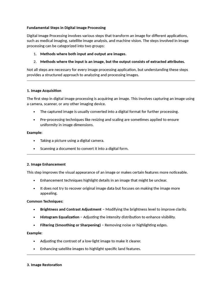 Fundamental Steps in Digital Image Processing | PDF | Voxel | Data Compression