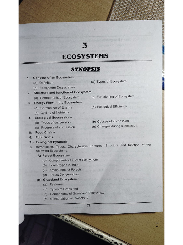 Ecosystem (Chapter 2 Semester 1) Pages Are Note in Order | PDF