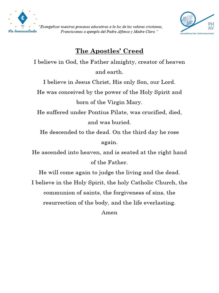 The-Apostles-creed-credo 735 0 | PDF