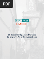500 Real Spanish Phrasebook | PDF | Semiotics | Linguistics