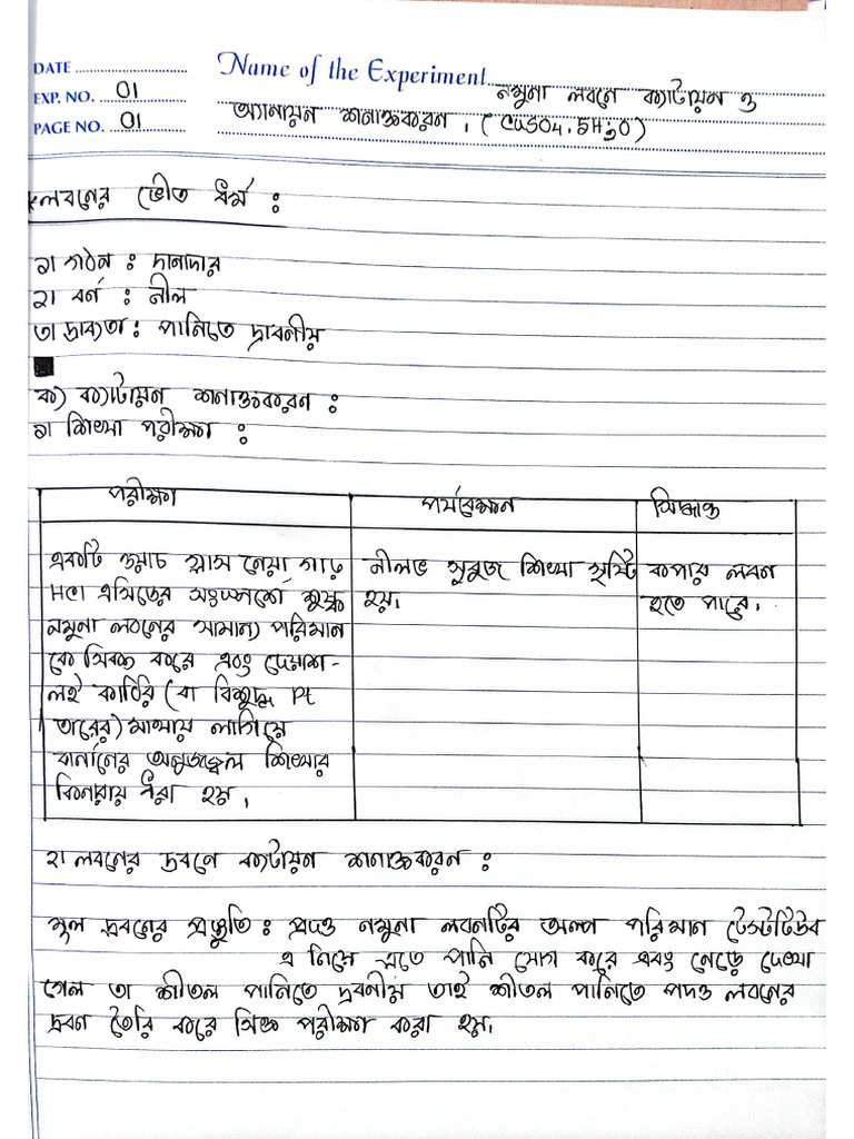 Chem - Practical 1 | PDF