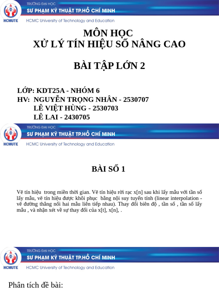 Nhom 6 DSP Assignment 2 | PDF