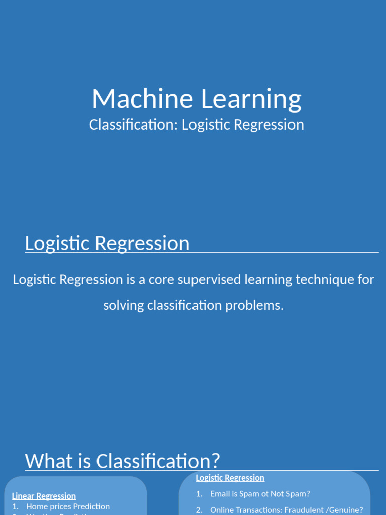 2 Logistic Regression | PDF