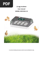Egg Incubator User Manual PDF | PDF