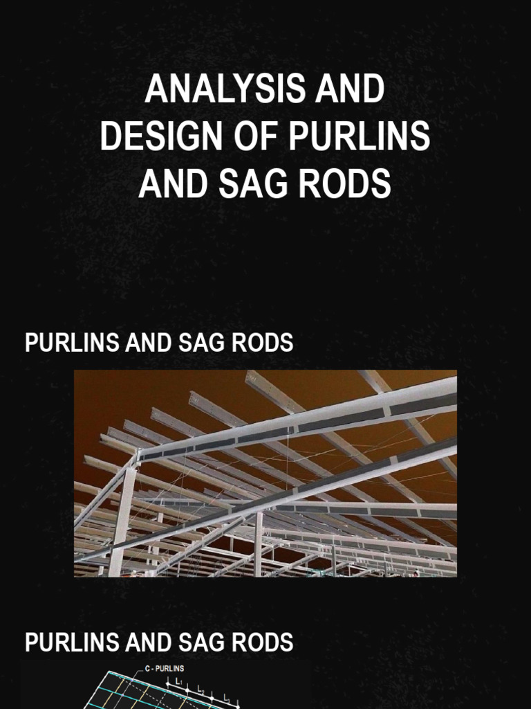 Purlins and Sagrods (Analysis and Design) | PDF | Bending | Truss