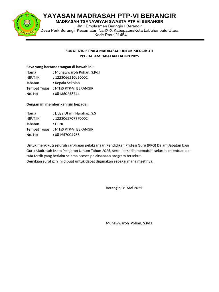 Kop Untuk Surat EMIS | PDF