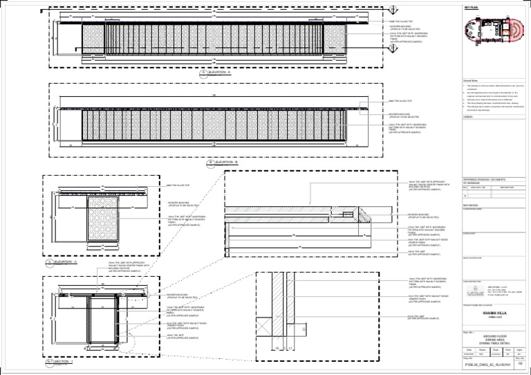 P158.30 - DWG - Id - Rj-00101-Rev-02 Dining Table | PDF | Architectural ...