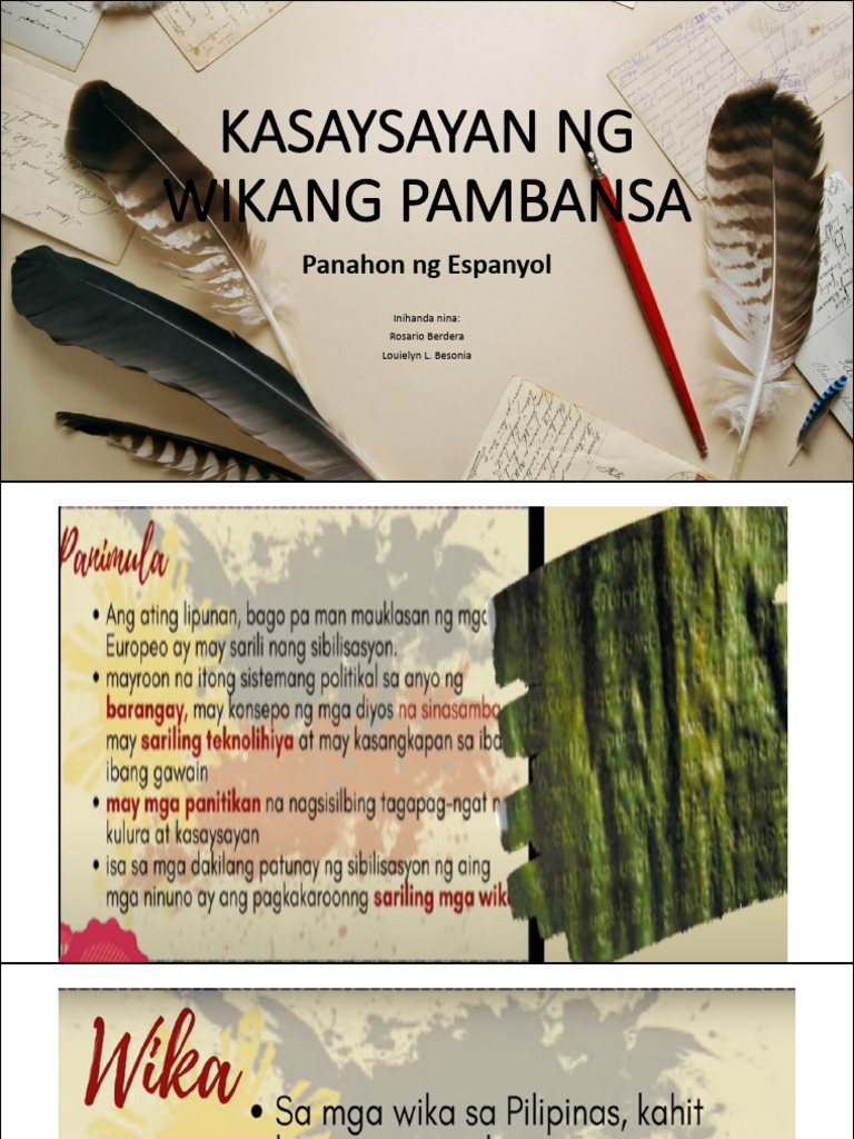 Wika Sa Panahon NG Espanyol | PDF