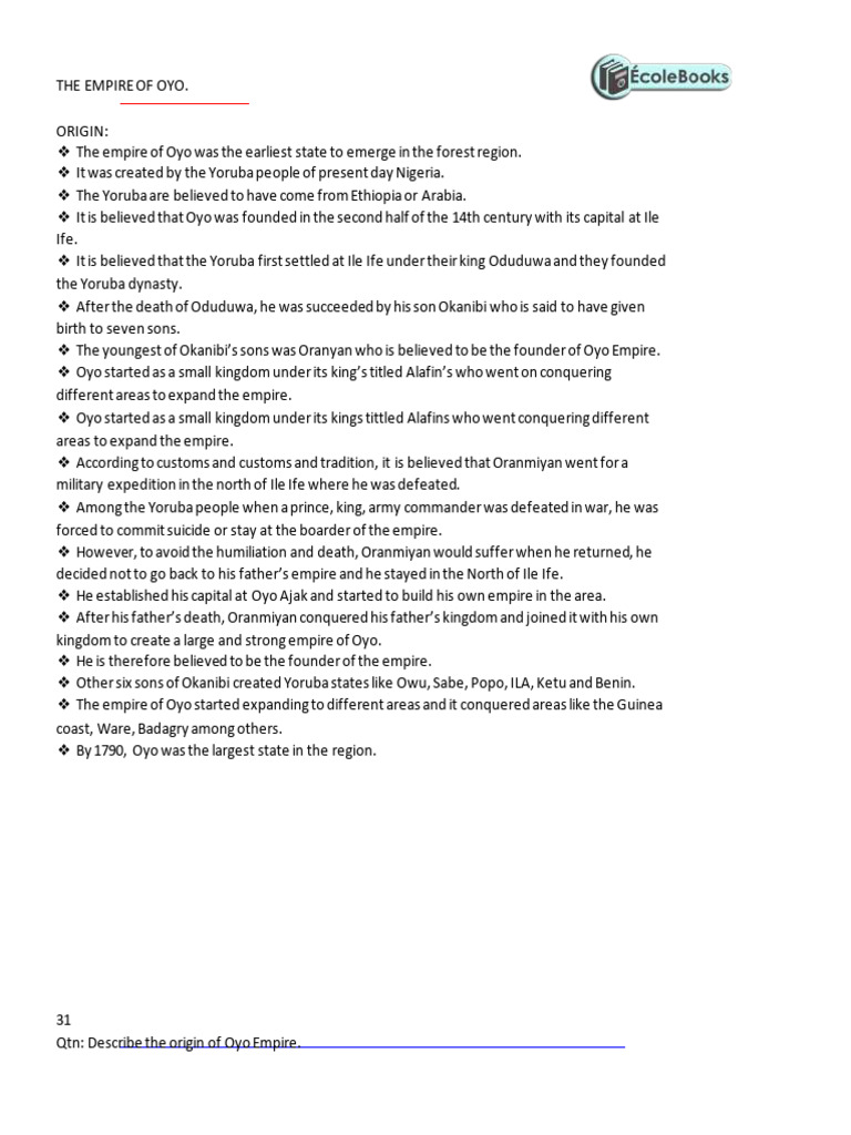 s3 History Notes for West Africa (Ecolebooks.com) | PDF