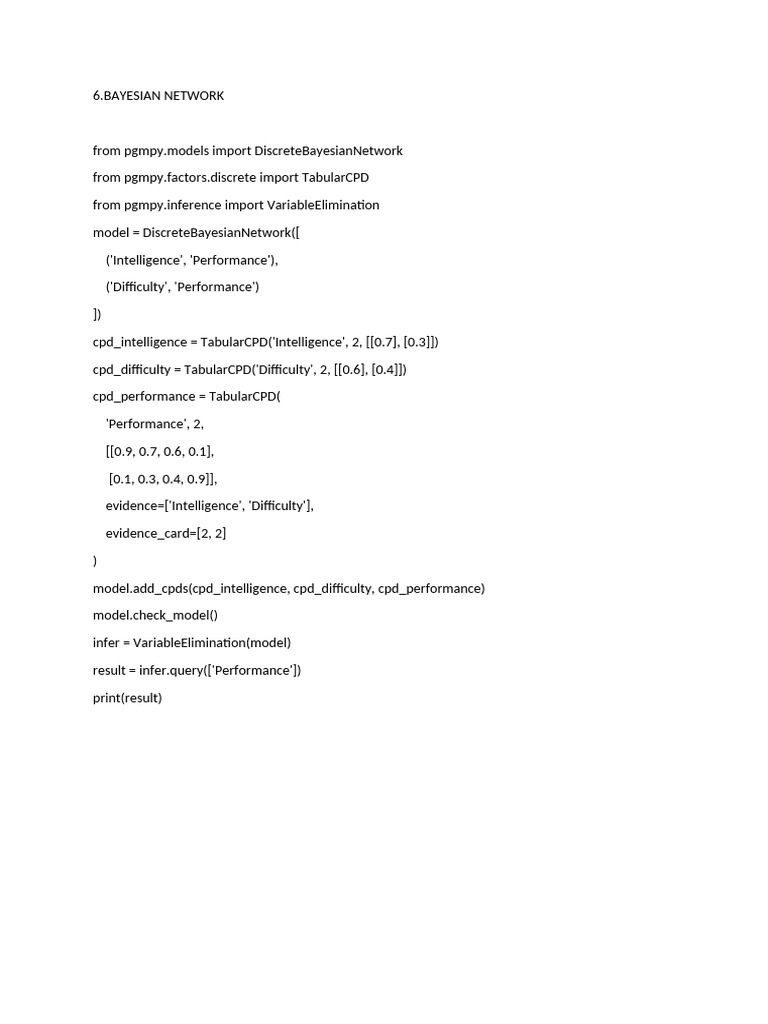 6 Bayesian Network | PDF