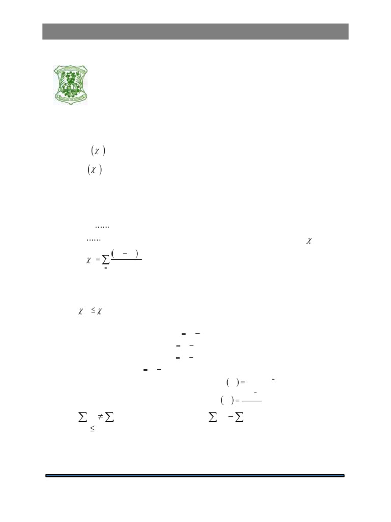 Chi Square Distribution | PDF | Chi Squared Test | Chi Squared Distribution