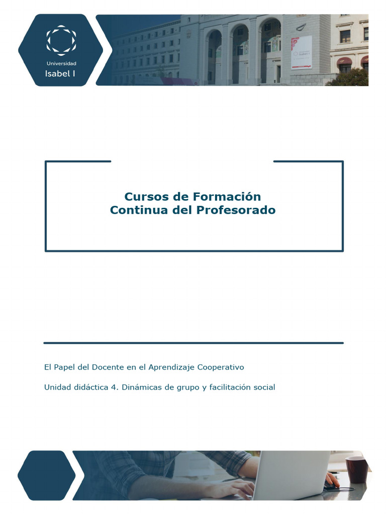 Ud4 Papel Docente Aprendizaje Cooperativo | PDF | Maestros | Aprendizaje