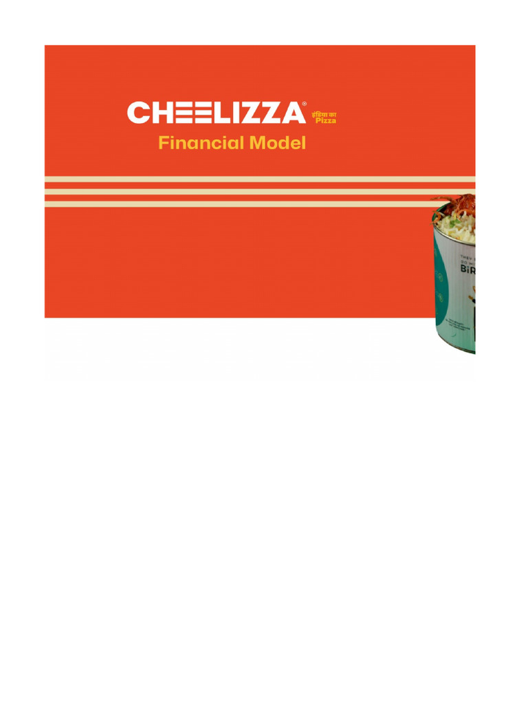 Cheelizza Pizza India Ltd - Financial Model | PDF | Income Statement ...