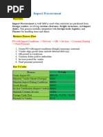 Import Procurement Process in SAP MM | PDF | Invoice | Receipt