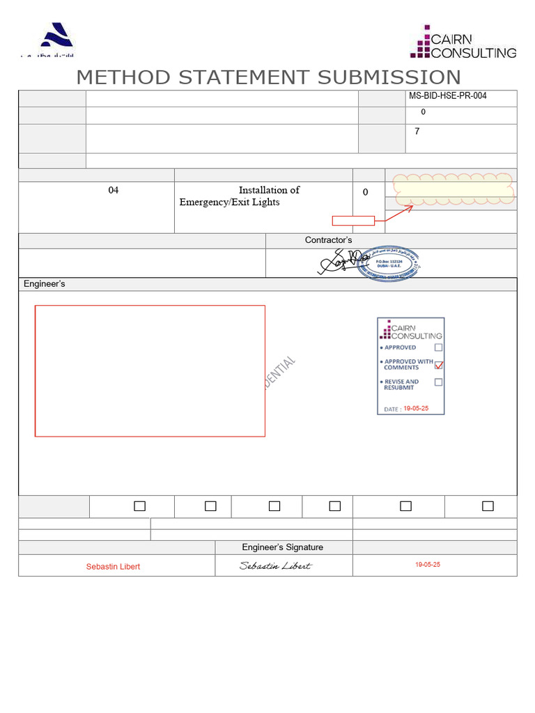 MSRA-TC - Installation of Emergencyexit Lights - AWC | PDF | Quality ...