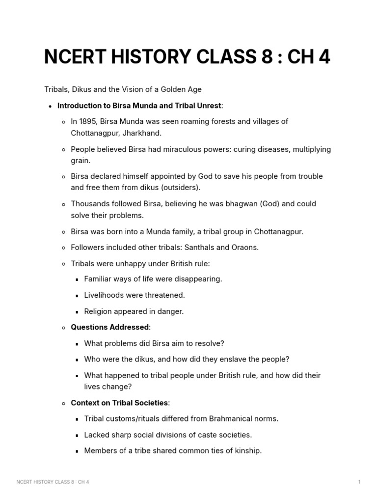 Ncert History Class 8 CH 4 | PDF | Agriculture