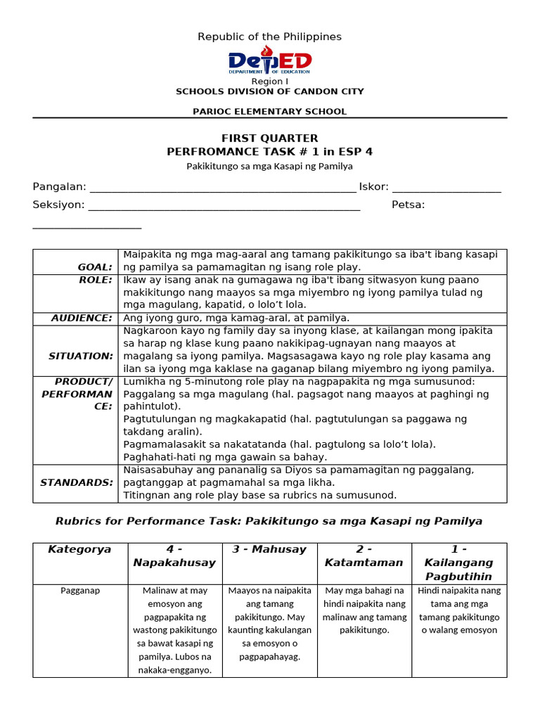 Grasps Grade-4 PT1 Sy2024-2025 | PDF