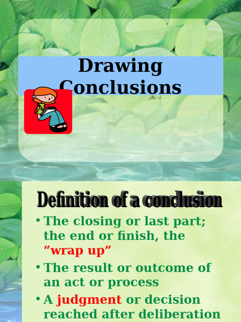PROJECT 7th Grade Drawing Conclusions Version 2 | PDF | Knowledge