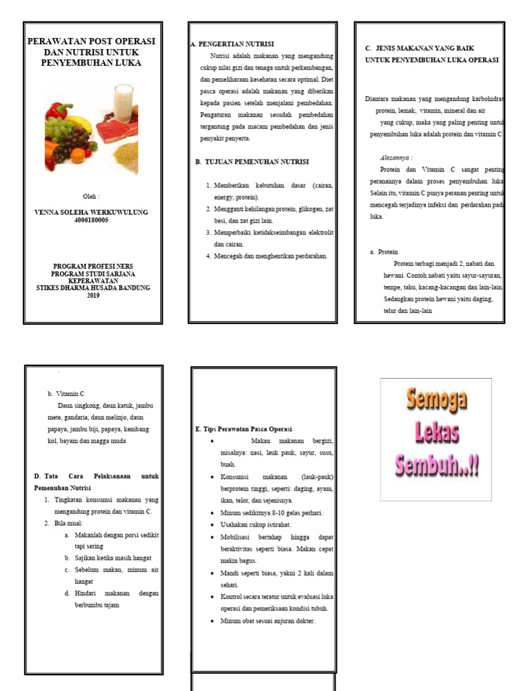 Nutrisi Optimal Pasca Operasi untuk Penyembuhan | PDF