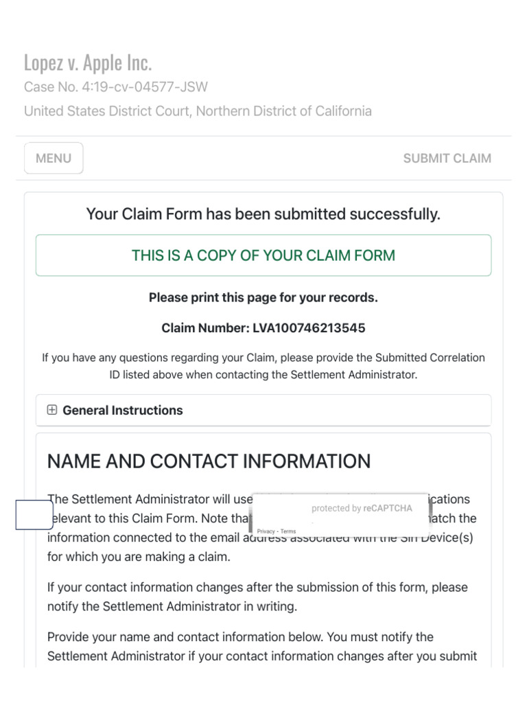 Lopez Voice Assistant Claim Submitted | PDF | Apple Inc. | Siri