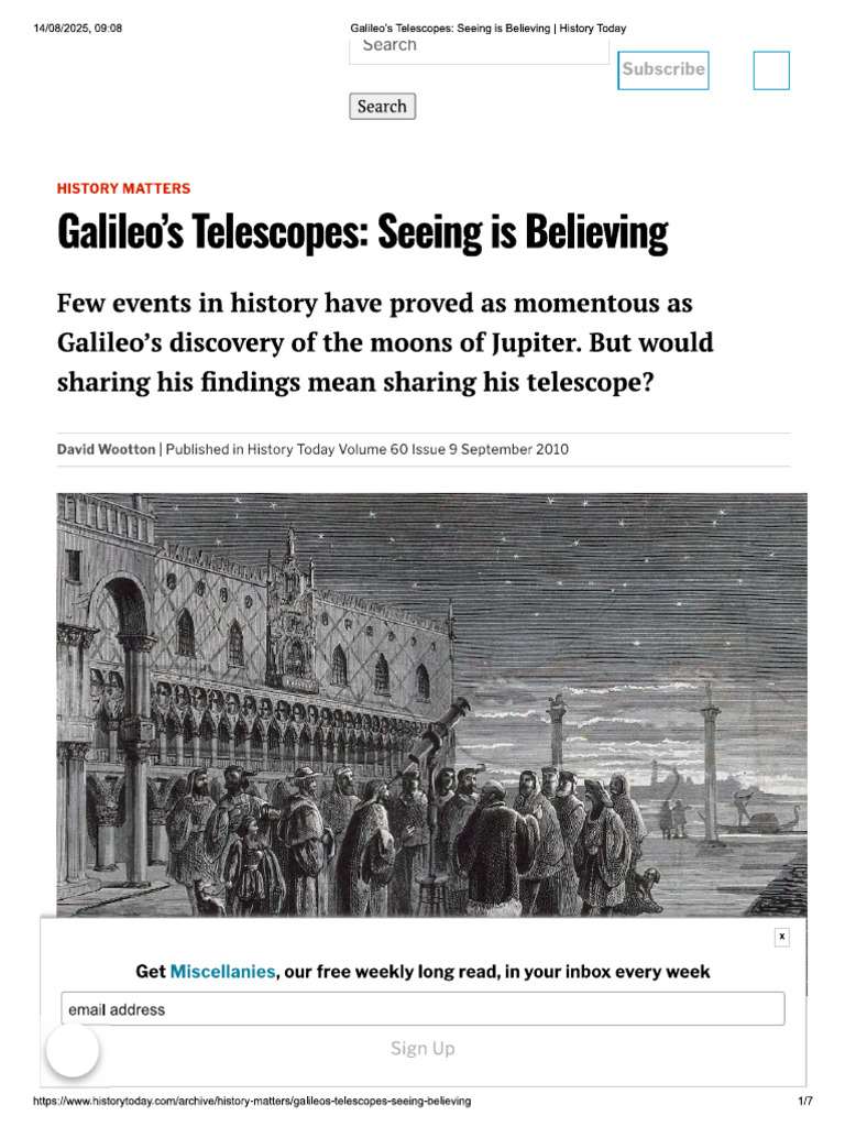 Galileo's Telescopes | PDF