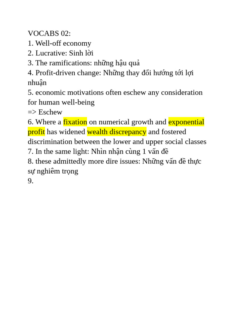 Vocabs 02 | PDF