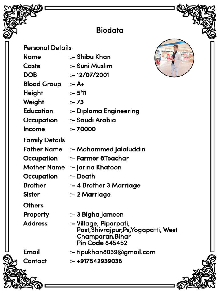 Biodata 3 | PDF