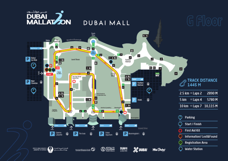 Dubai Mallathon Map - Dubai Mall | PDF