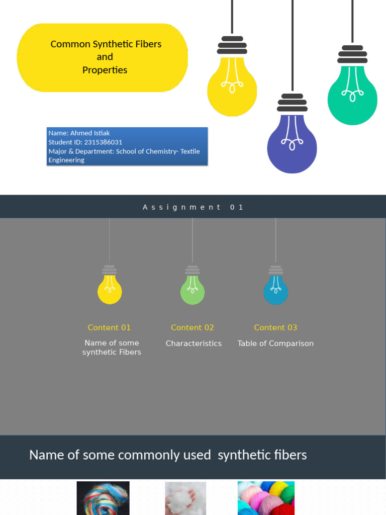 Different Fiber Characteristics and Comparison | PDF | Textiles | Fibers