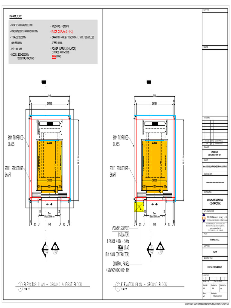 Elevator Layout for ATS-247.25 | PDF
