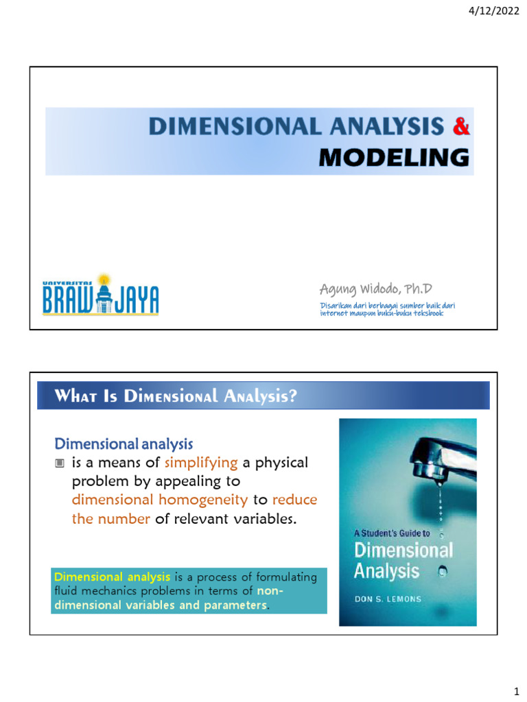 07-A Dimensional Analysis & Modeling Ver 2 | PDF | Physical Quantities ...