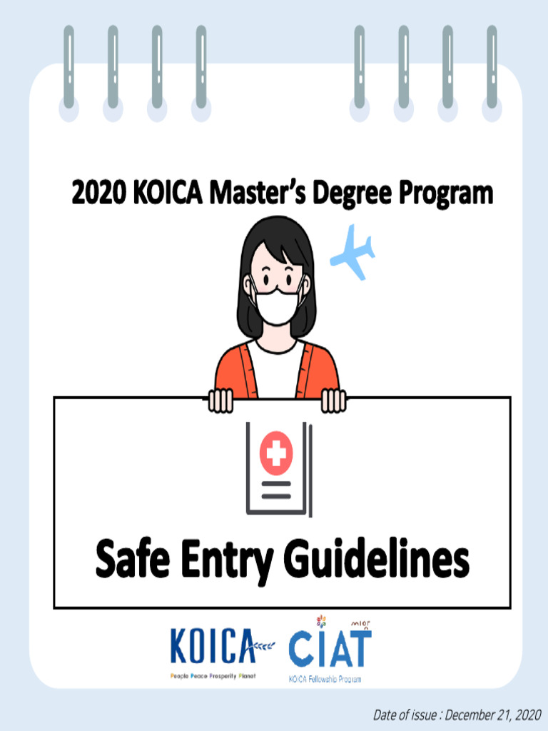 (2020 KOICA SP) Safe Entry Guidelines - 201222 | PDF | Quarantine ...