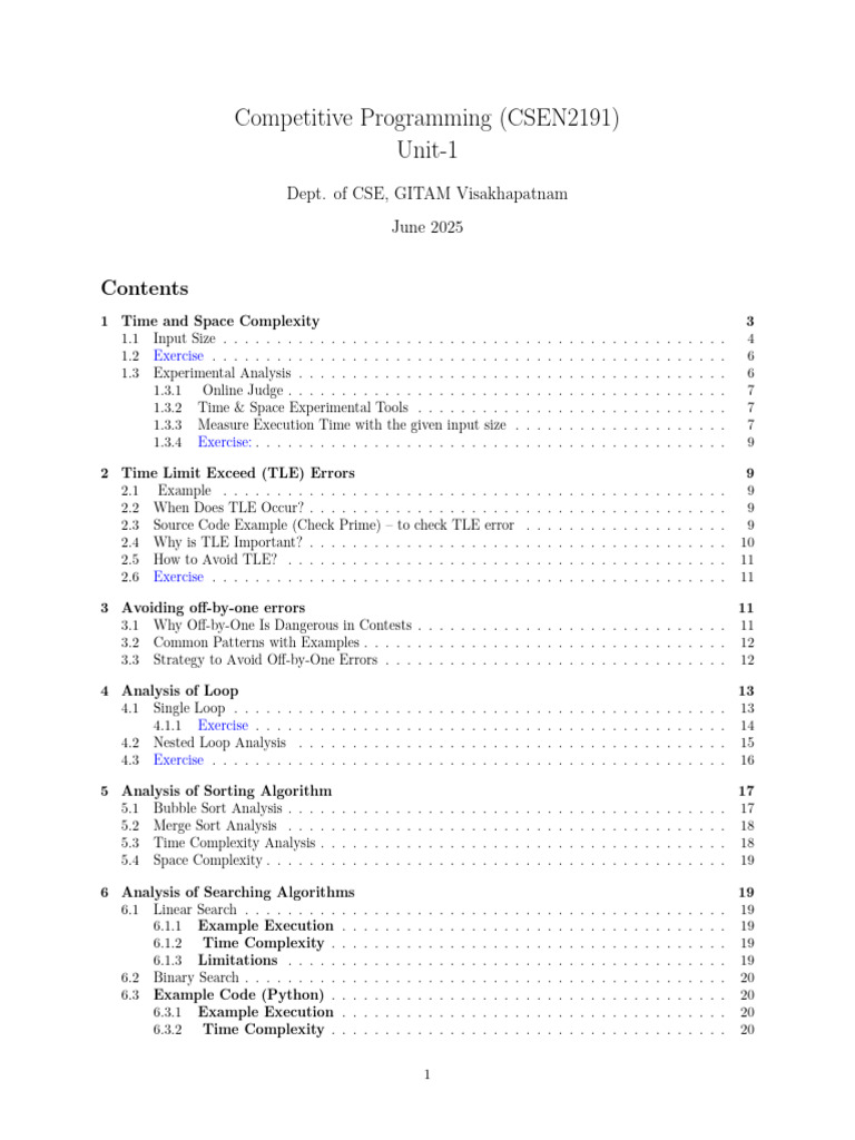 ICP Unit-1 Updated V6 | PDF | Time Complexity | Algorithms And Data ...